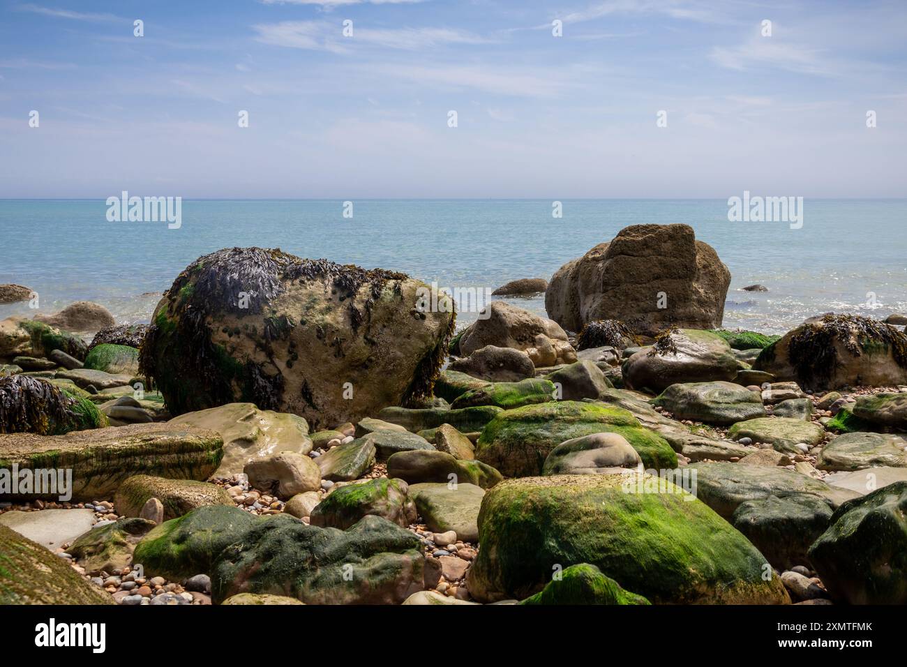Seascape rocks covered sea hi-res stock photography and images - Alamy
