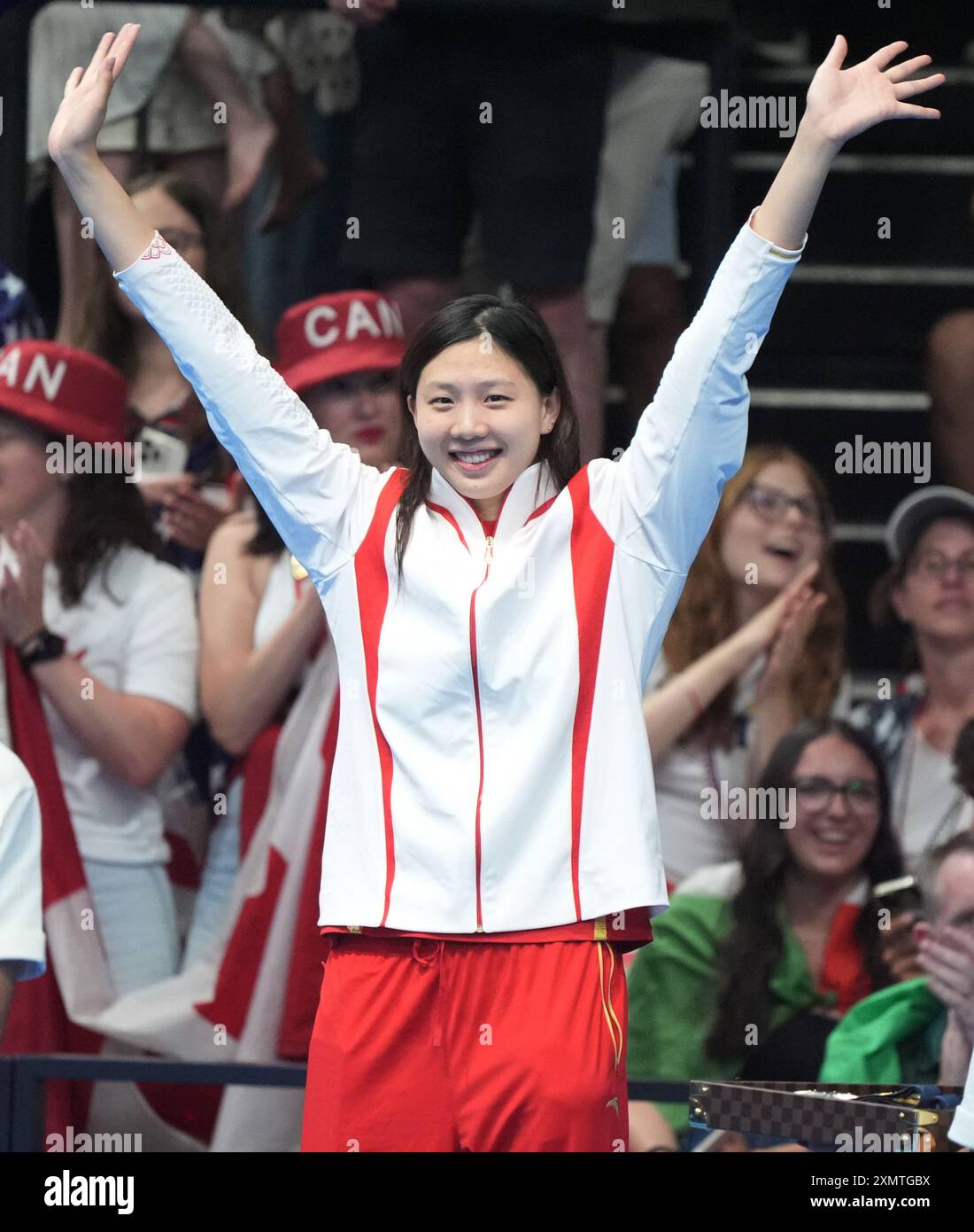 Paris, France. 29th July, 2024. Silver medalist Qianting Tang of People ...