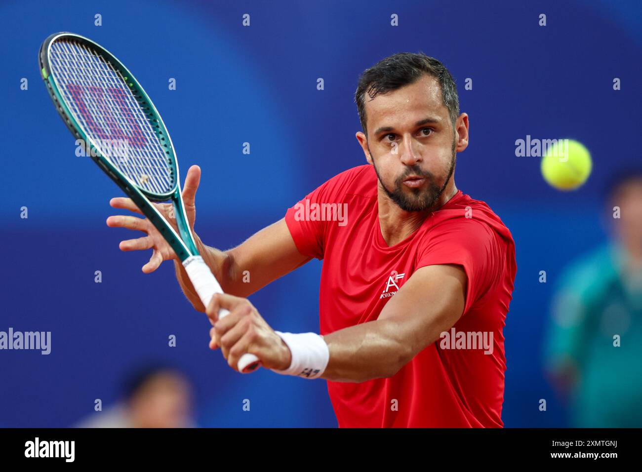 Paris, France. 29th July, 2024. Mate Pavic of Team Croatia competing in ...