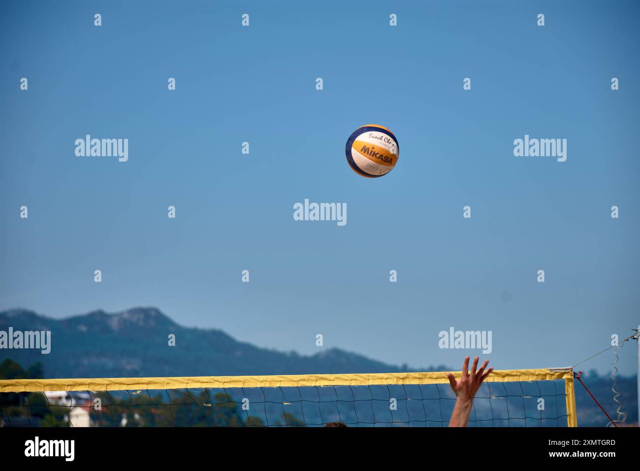 An action-packed moment from the 3x3 Ladeira Beach Volleyball ...