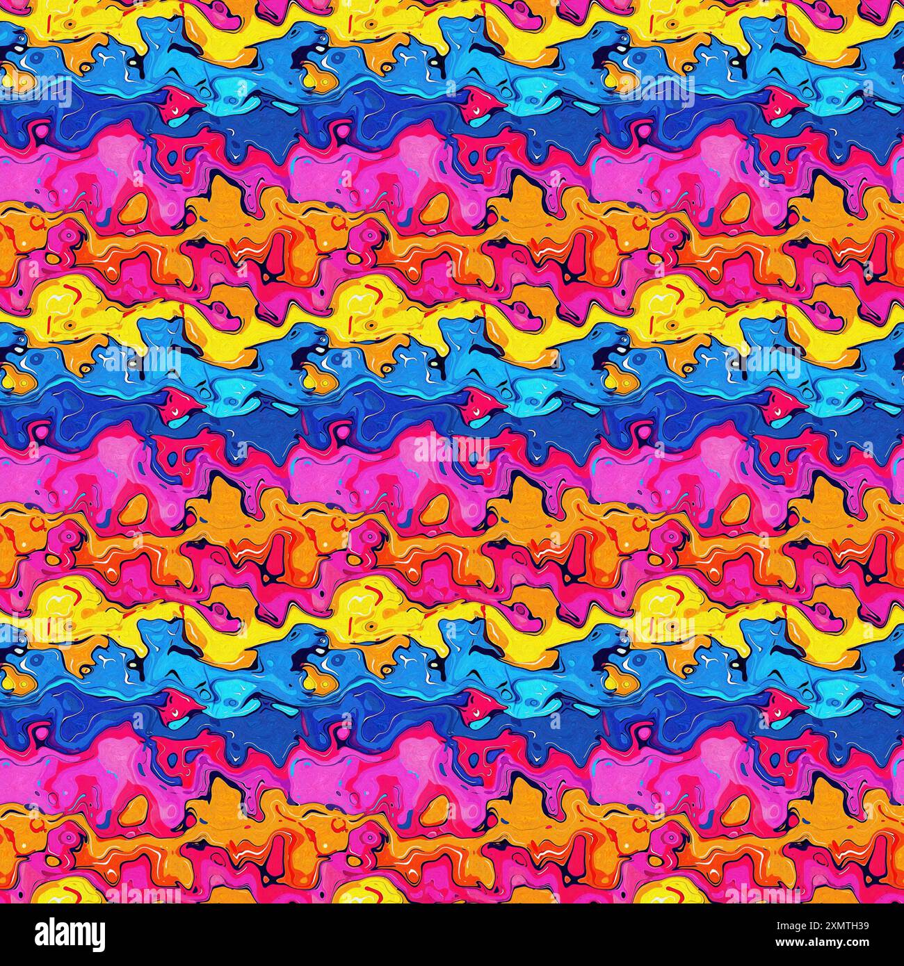 Whimsical ink splodge digital pattern with fun dripping paint effect ...