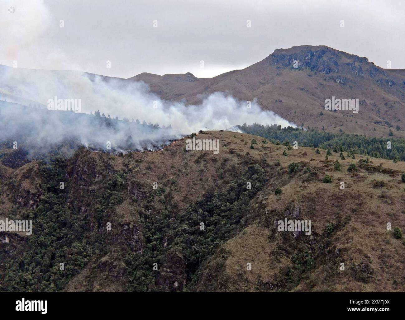 CUENCA FOREST FIRE Cuenca,Ecuador July 29, 2024 At the moment personnel ...