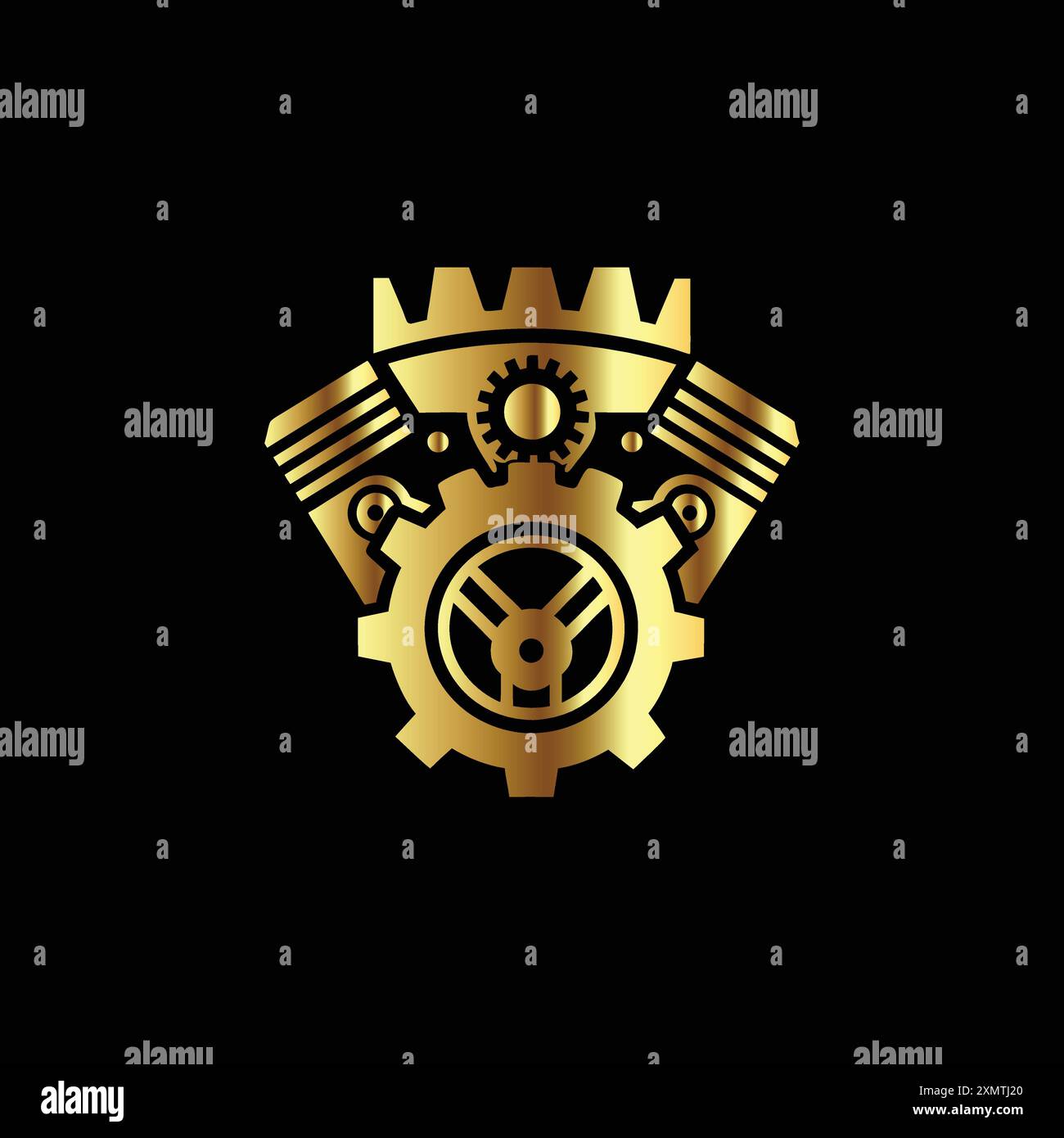 Vintage engine Stock Vector Images - Alamy