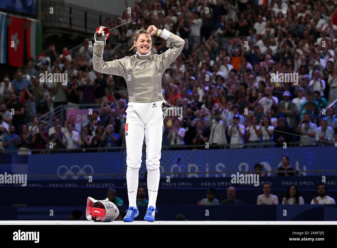 Paris, France. 29th July, 2024. Manon Apithy-Brunet (FRA) against Sebin ...