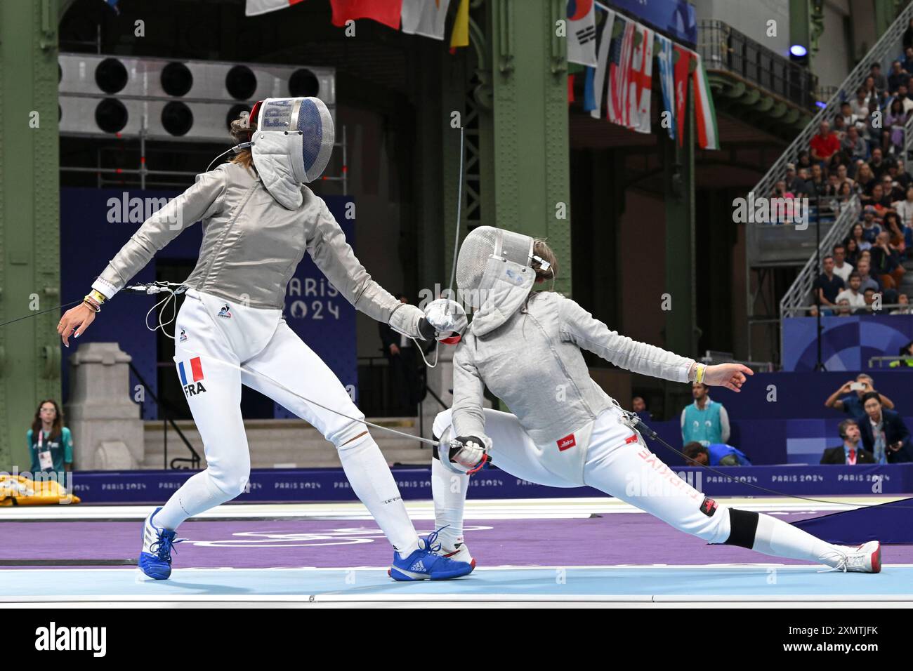Paris, France. 29th July, 2024. Sara Balzer (FRA) against Nisanur Erbil ...