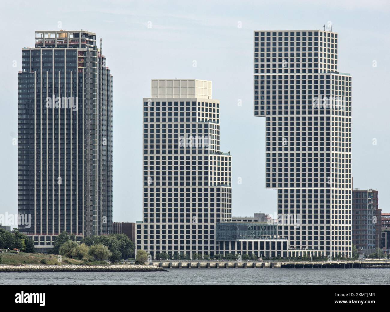 modern residential buildings on the queens long island city new york ...