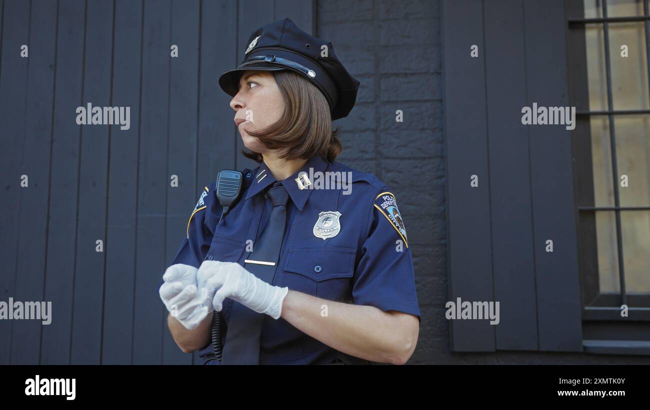 Standing officer uniform communication authority hi-res stock ...