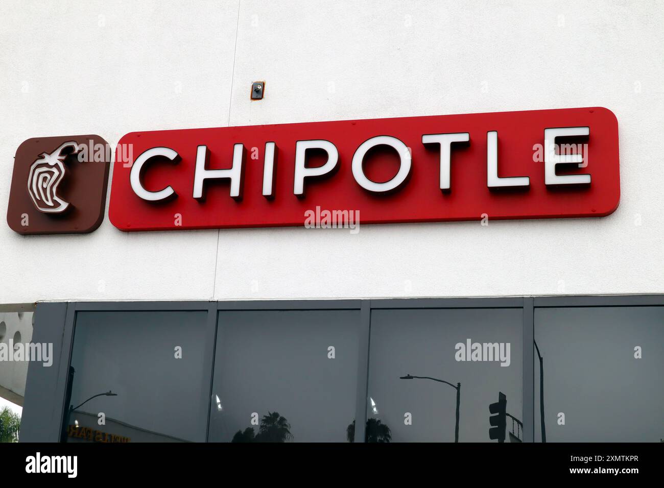 Los Angeles, California: Chiptole Mexican Grill Restaurant Stock Photo ...