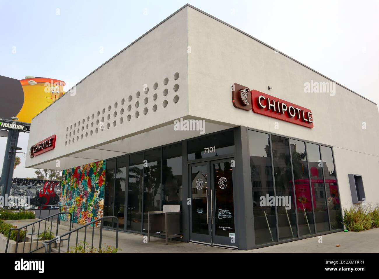Los Angeles, California: Chiptole Mexican Grill Restaurant Stock Photo ...