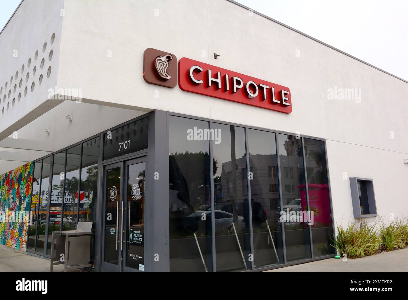 Los Angeles, California: Chiptole Mexican Grill Restaurant Stock Photo ...