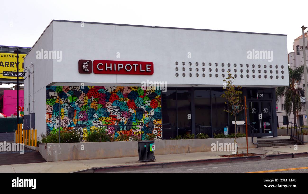 Los Angeles, California: Chiptole Mexican Grill Restaurant Stock Photo ...