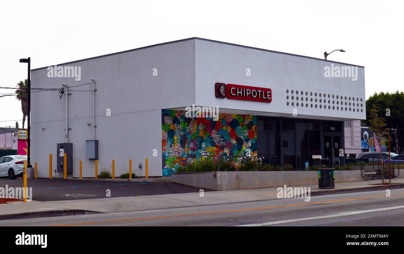 Los Angeles, California: Chiptole Mexican Grill Restaurant Stock Photo ...