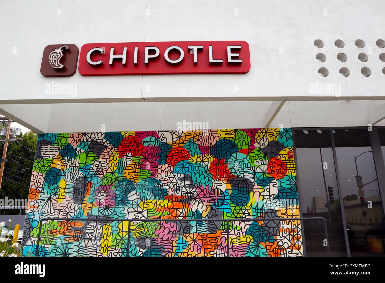 Los Angeles, California: Chiptole Mexican Grill Restaurant Stock Photo ...