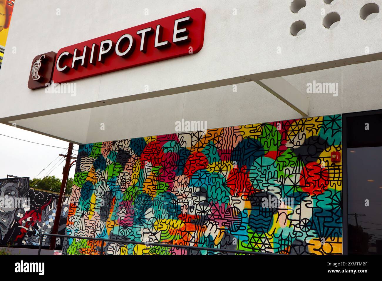Los Angeles, California: Chiptole Mexican Grill Restaurant Stock Photo ...