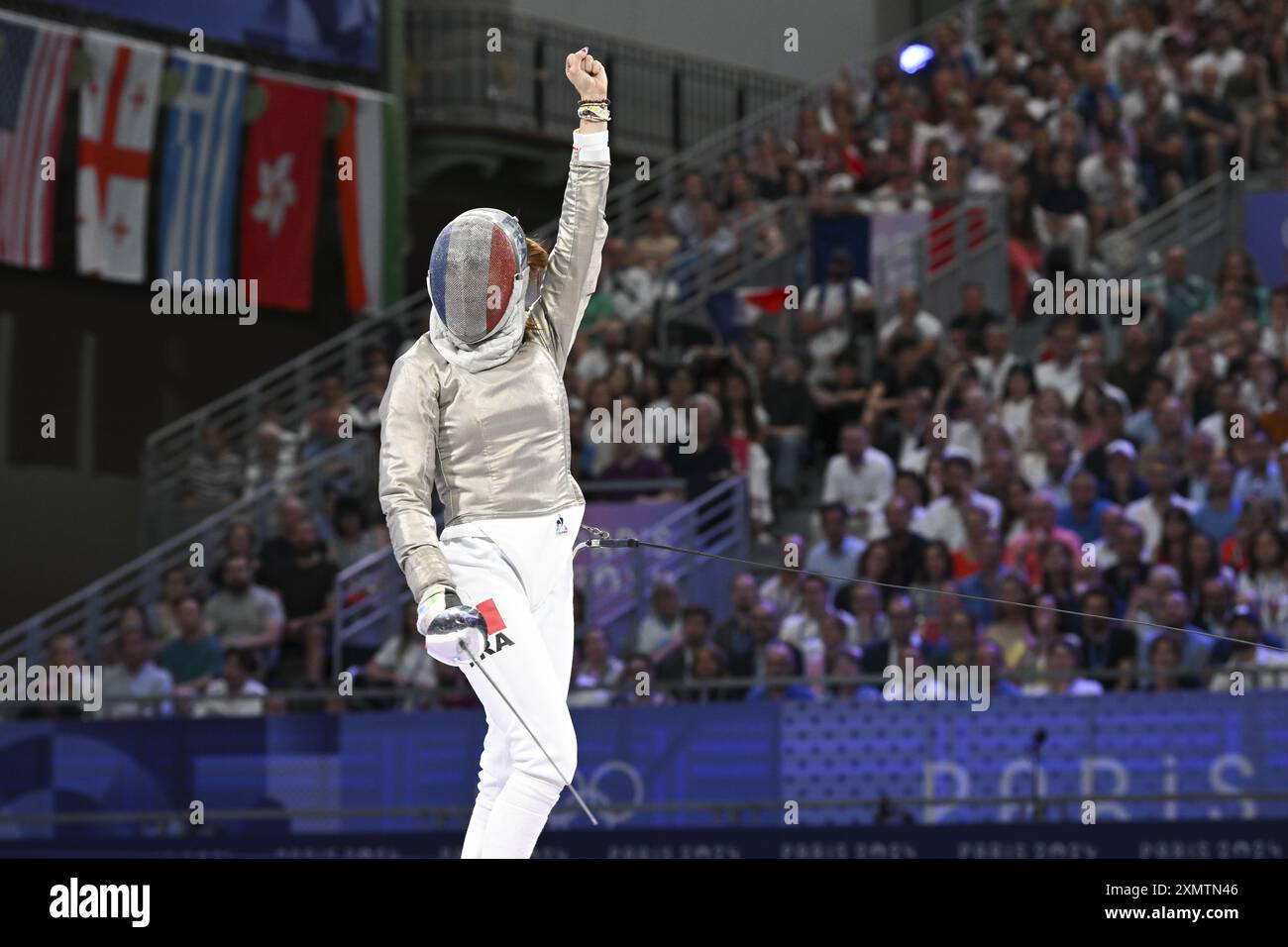 Paris, France. 29th July, 2024. Manon Apithy-Brunet (FRA) against Sebin ...