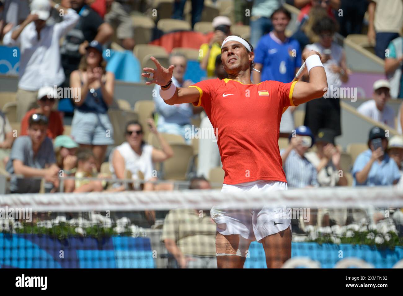 Rafa Nadal (Spain) in acrion during Tennis - Men's Singles Second Rnd ...