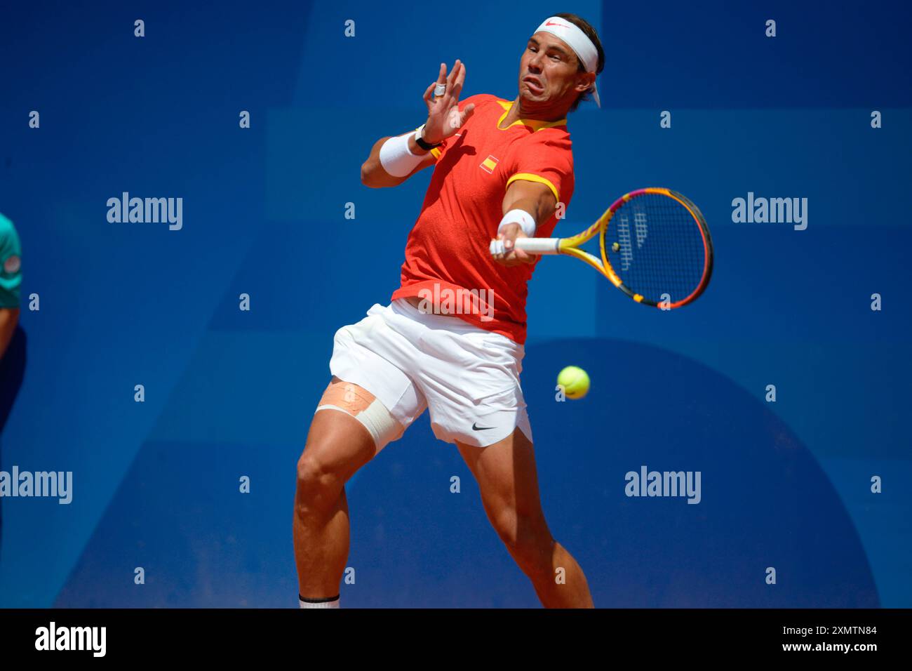 Rafa Nadal (Spain) in acrion during Tennis - Men's Singles Second Rnd ...