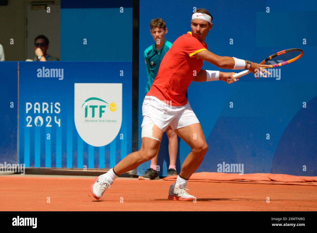 Rafa Nadal (Spain) in acrion during Tennis - Men's Singles Second Rnd ...