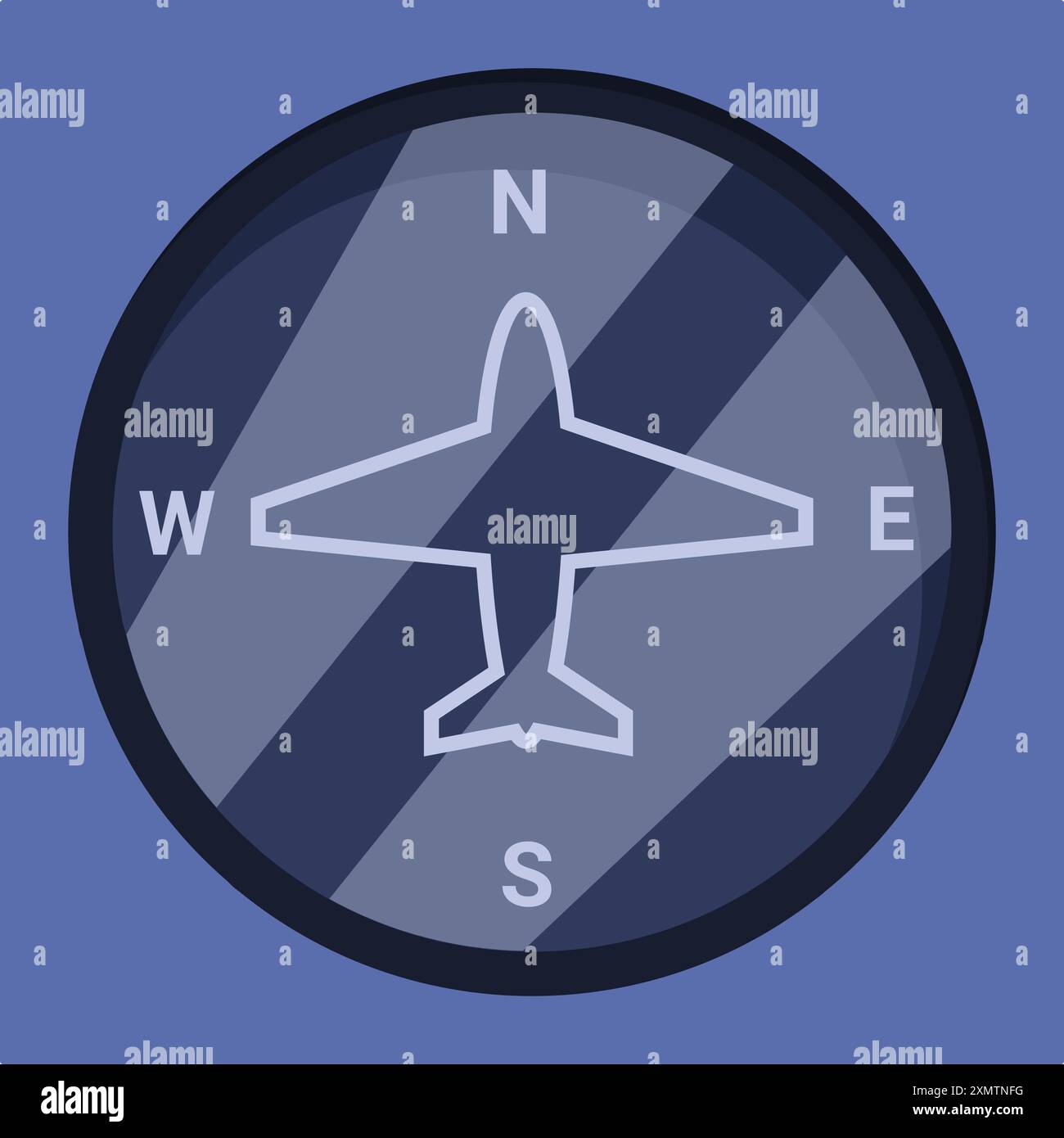 Aviation navigation compass Stock Vector Images - Alamy