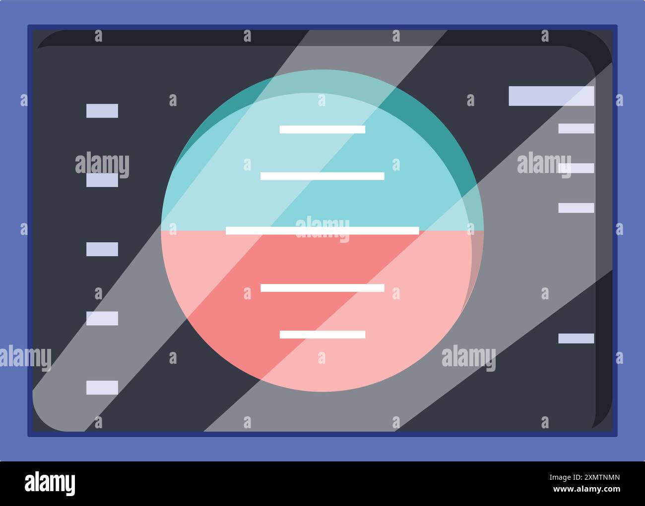 Electronic device with round bar graph for measuring and displaying ...