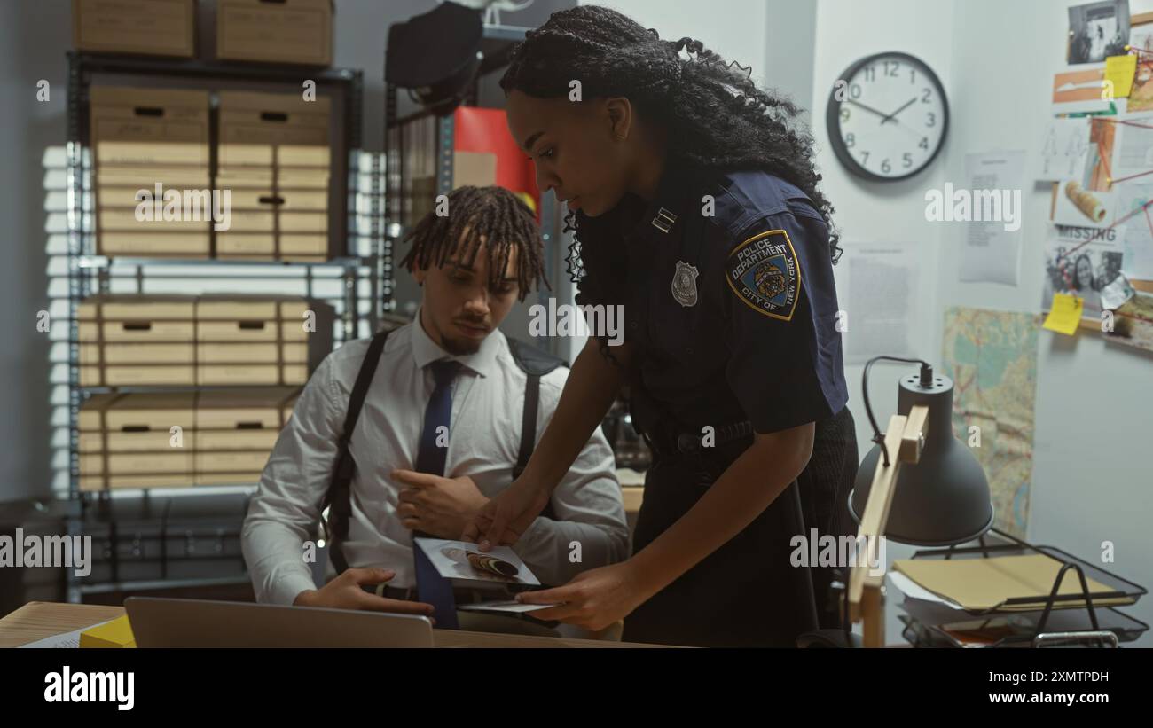 Professional detective working documents hi-res stock photography and ...