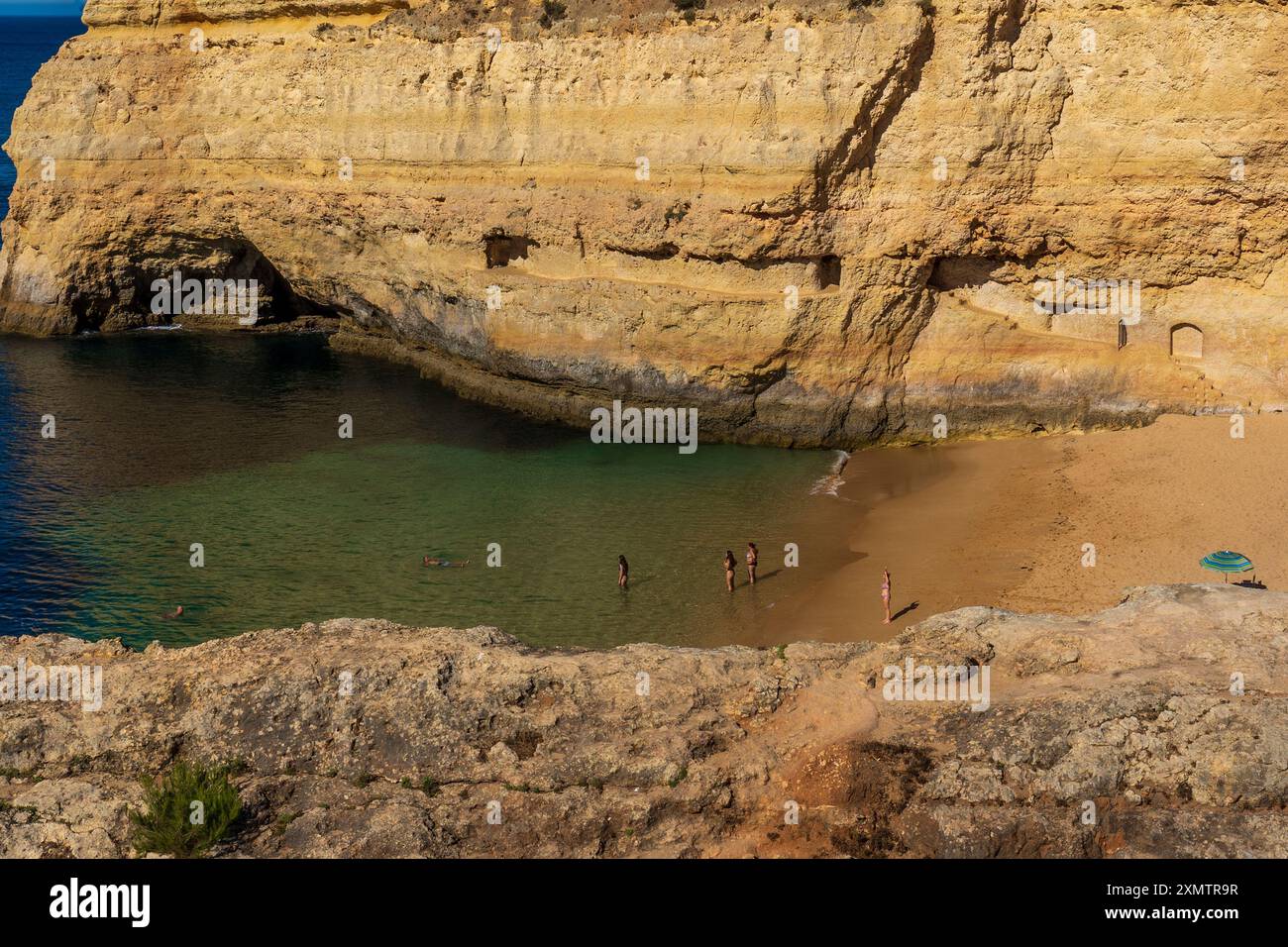 People on the Sand at Carvalho Beach as seen from the Seven Hanging ...