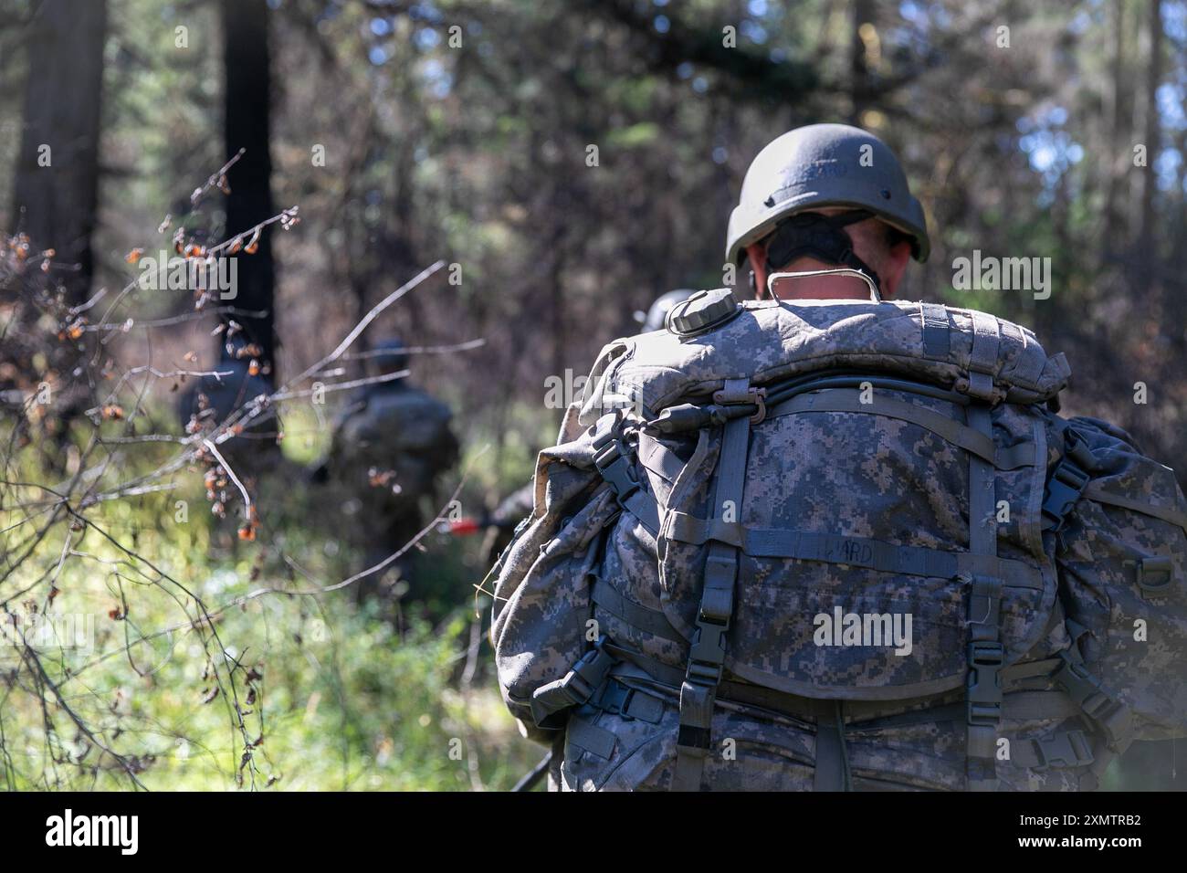 U.S. Army Officer Candidate Chase Ward, with the Kansas National Guard ...