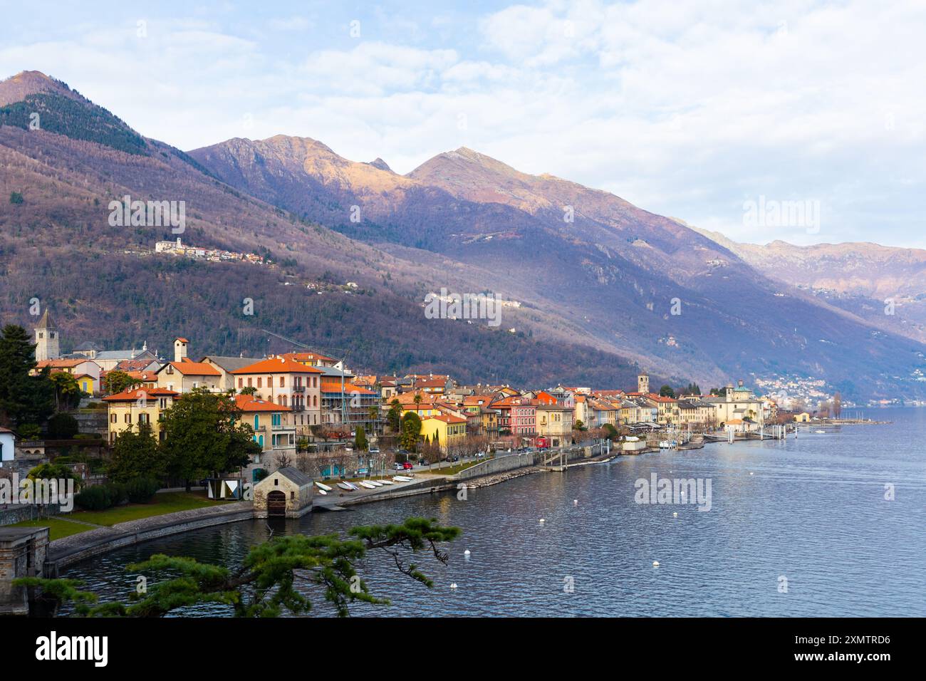 Lake and mountain scenery of Cannobio, Italy Stock Photo - Alamy