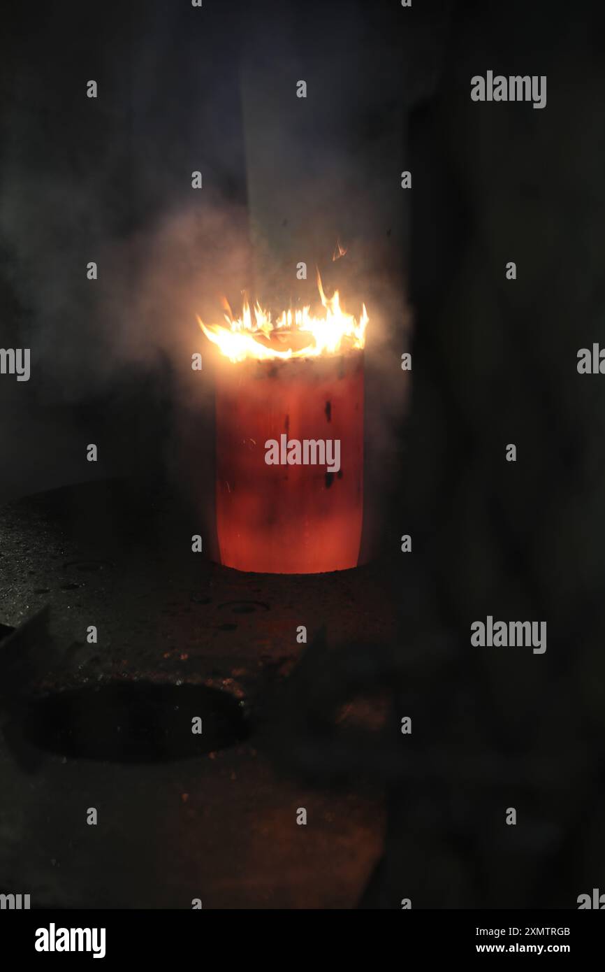 Press Process - Once heated, the billets are sent down a conveyor belt ...