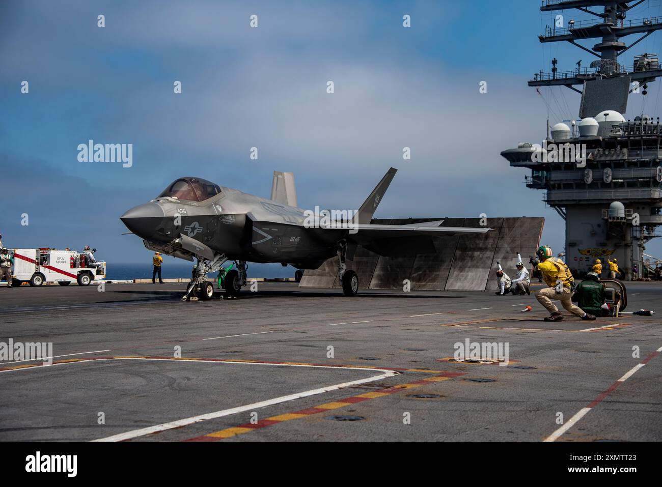 An F-35C Lightning II from the "Rough Raiders" of Strike Fighter ...