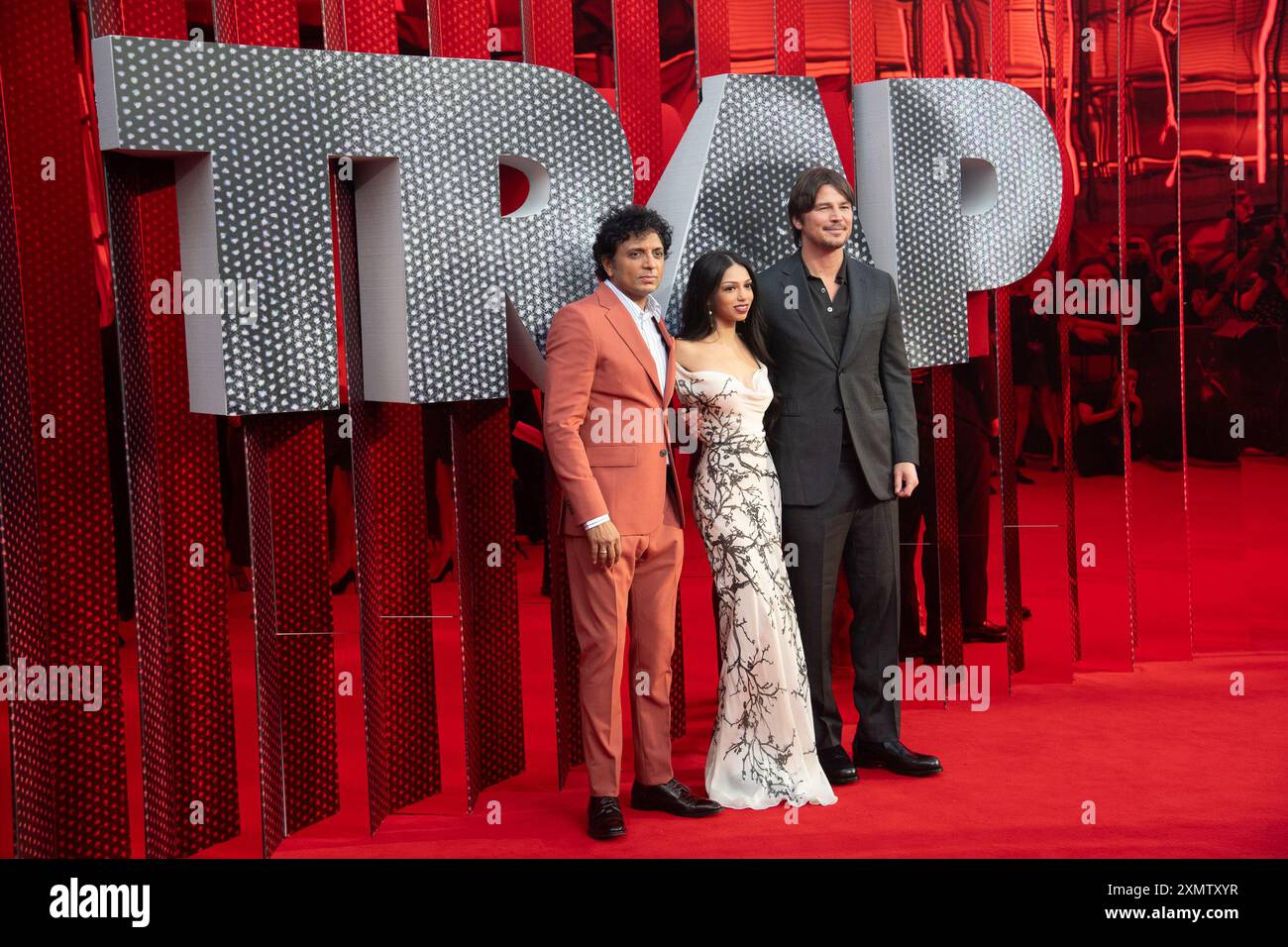 London, UK. 29 Jul, 2024. Pictured: (L-R) - Director M. Night Shyamalan, Saleka Shyamalan, Josh ...