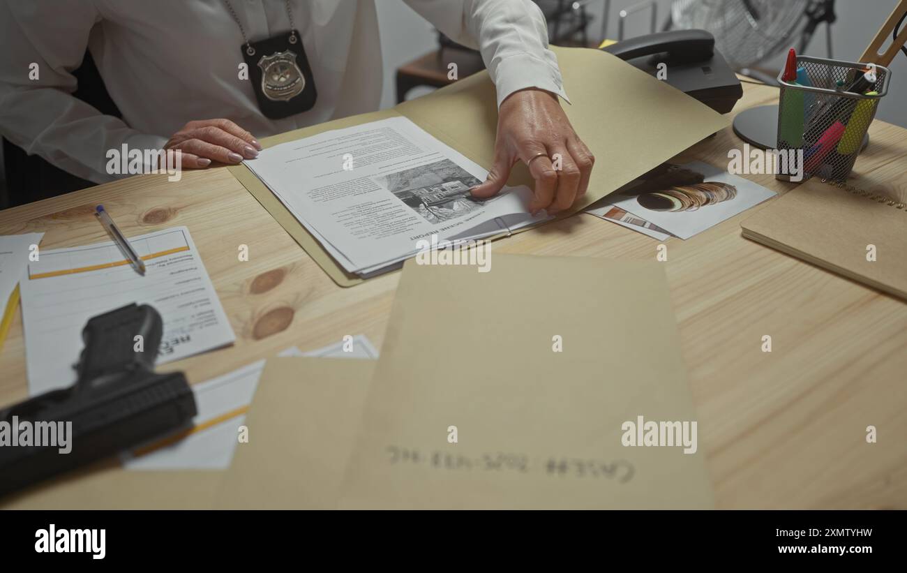 Police detective case files hi-res stock photography and images - Alamy