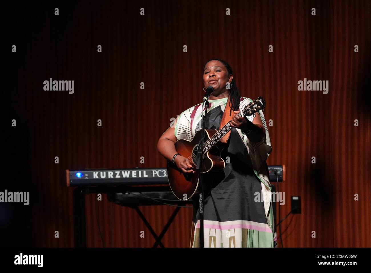Texas singer RUTHIE FOSTER opens the program before President Joe Biden ...