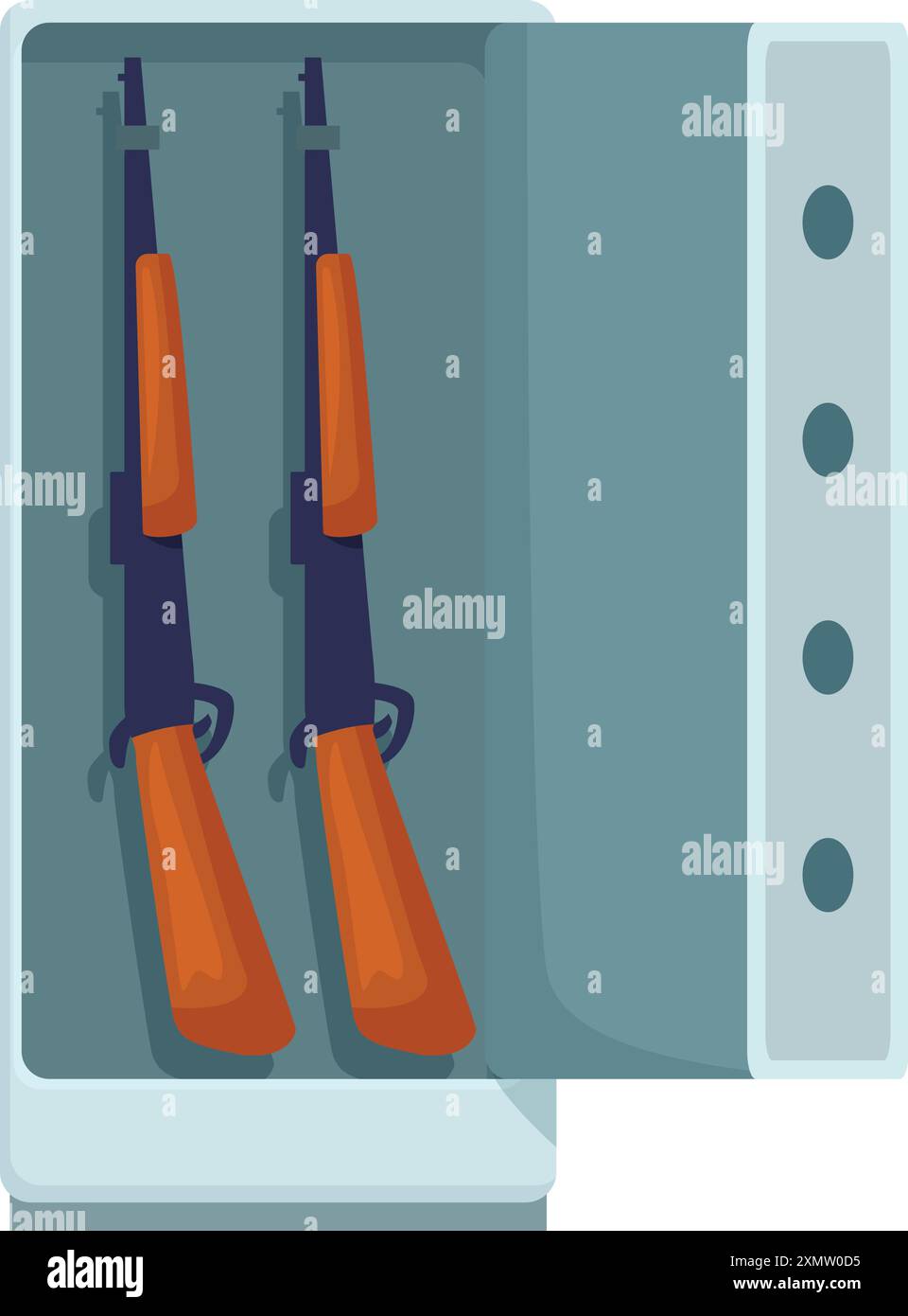 Two rifles are being stored in a gun safe hi-res stock photography and ...