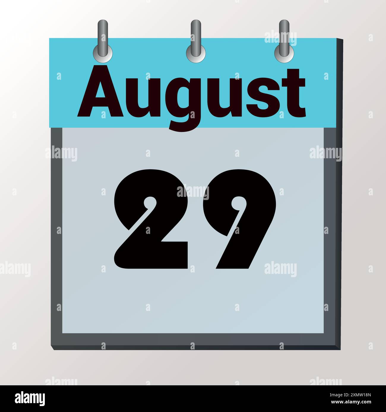 day on the calendar, vector image format, August 29 Stock Vector Image ...