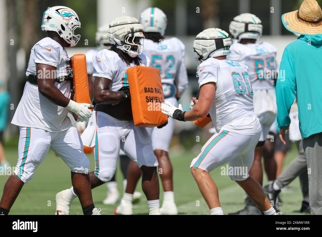 Miami Gardens, FL USA; Miami Dolphins offensive linemen Andrew Meyer ...