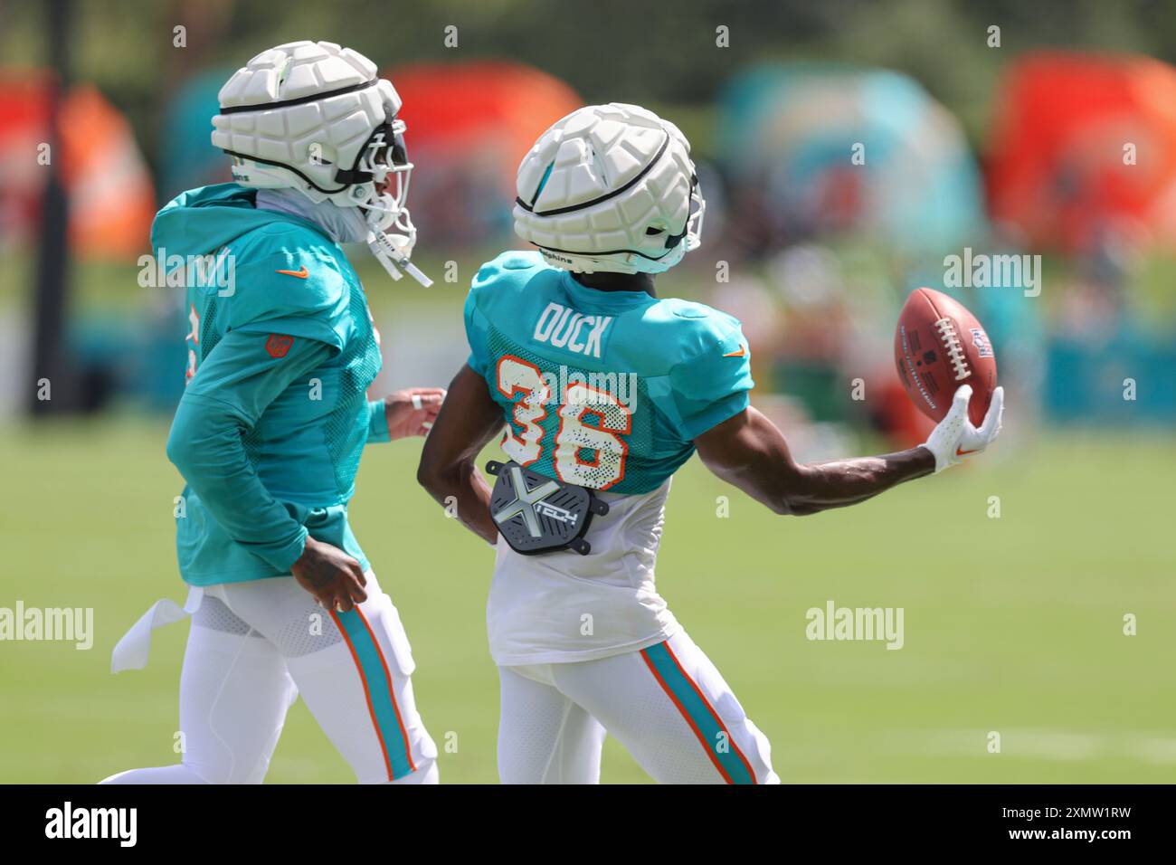 Miami Gardens, FL USA; Miami Dolphins cornerbacks Jalen Ramsey and ...