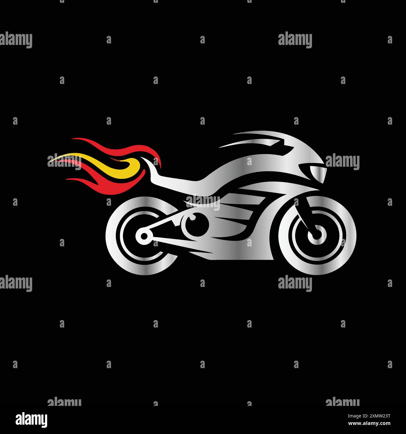 motorcycle racing logo vector icon illustration design template on ...