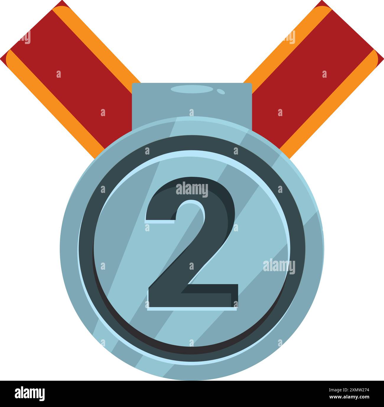 Medal second runner up Stock Vector Images - Alamy