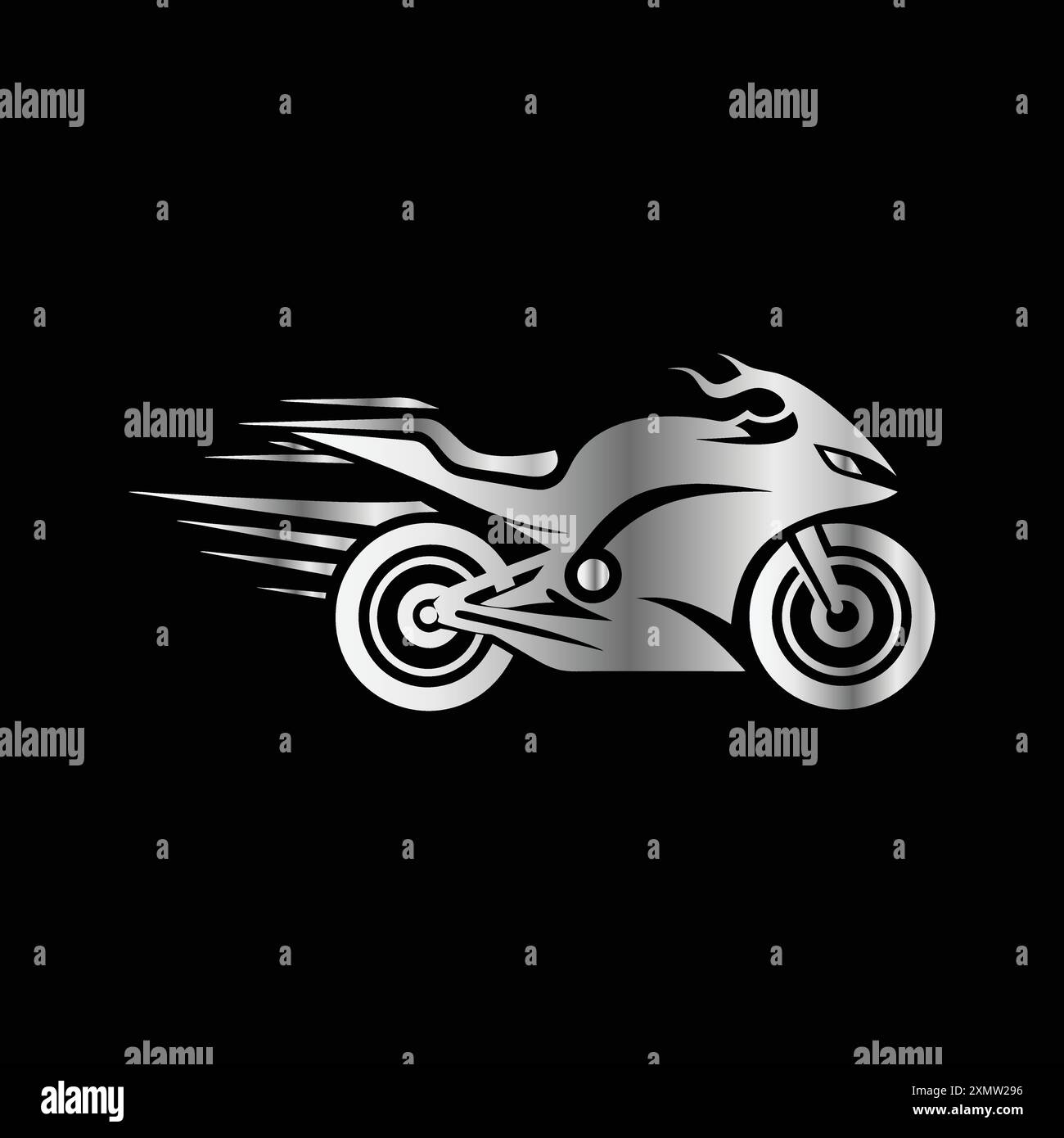 motorcycle racing logo vector icon illustration design template on ...