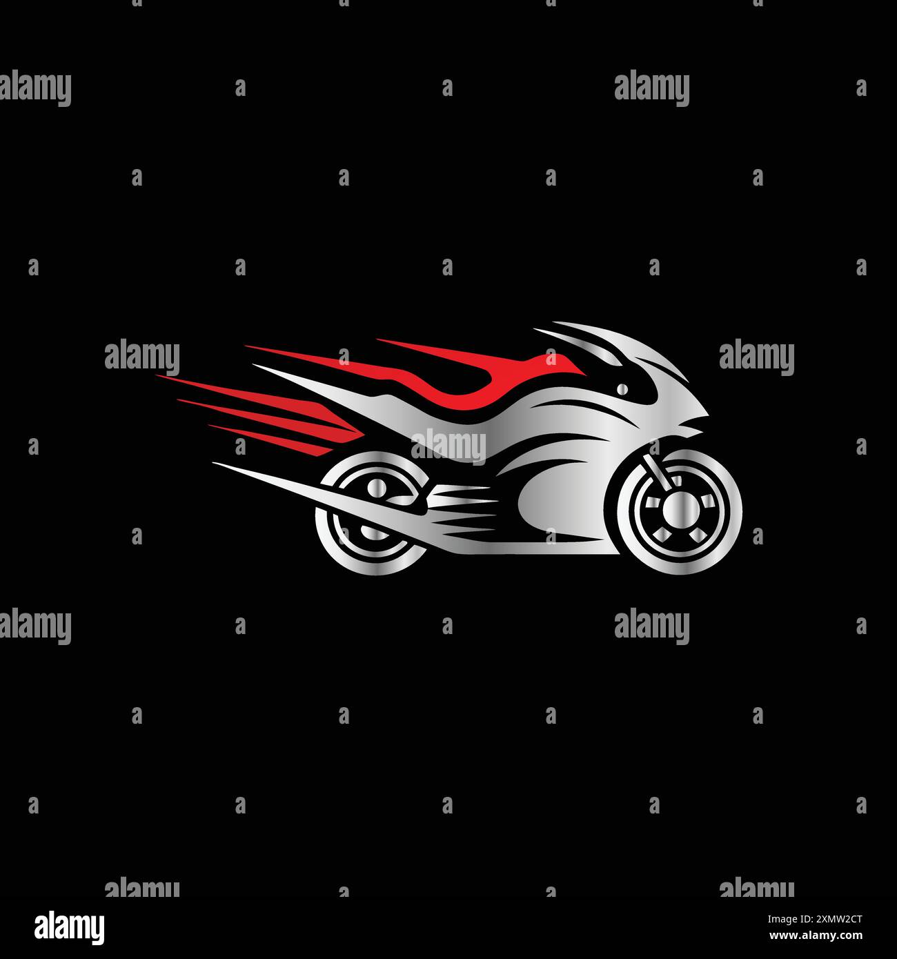 motorcycle racing logo vector icon illustration design template on ...