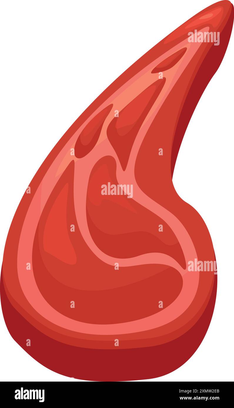 Cartoon image of a fresh piece of red meat hi-res stock photography and ...