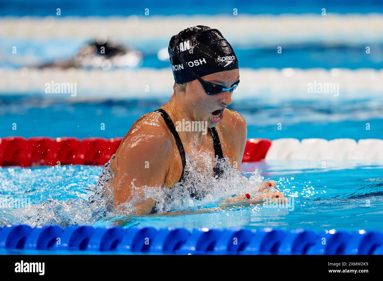 Summer McIntosh of Team Canada is seen after winning the Women's 400m ...