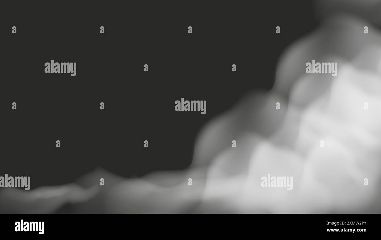 Smoke Vapor cloud overlay effect Realistic vector. Thick smoke from ...