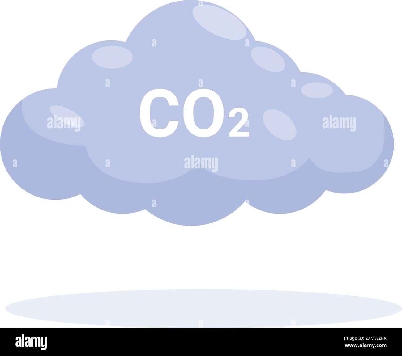 Cartoon cloud is representing co2 emissions contributing to global ...