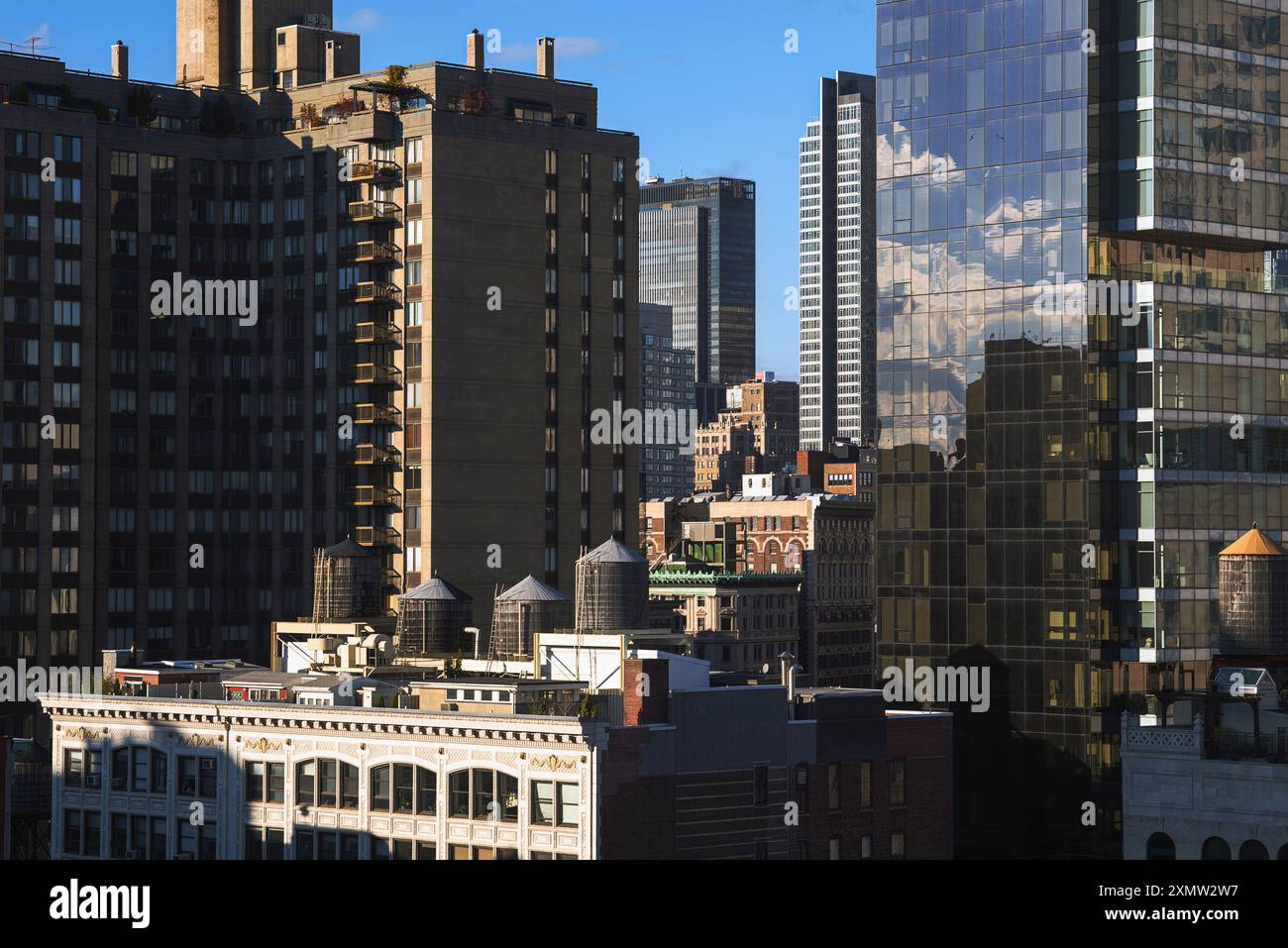 A view of midtown Manhattan without any noticeable landmarks Stock ...