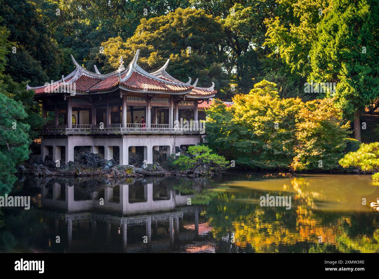 Taiwan pavilion,Kyu-Goryo-Tei, Shinjuku botanical garden, Tokyo, Japan ...