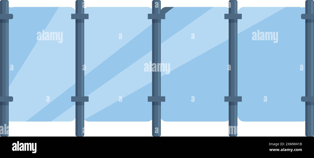 Modern glass panel balustrade is keeping people safe on a balcony ...