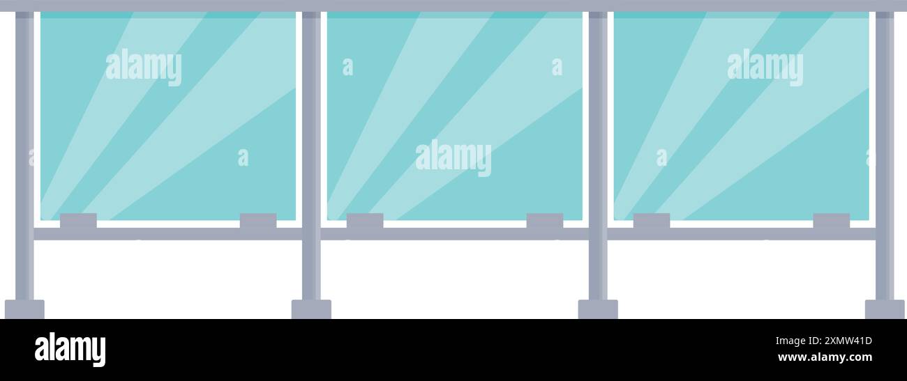 Glass balcony railing providing safety and style to a modern ...