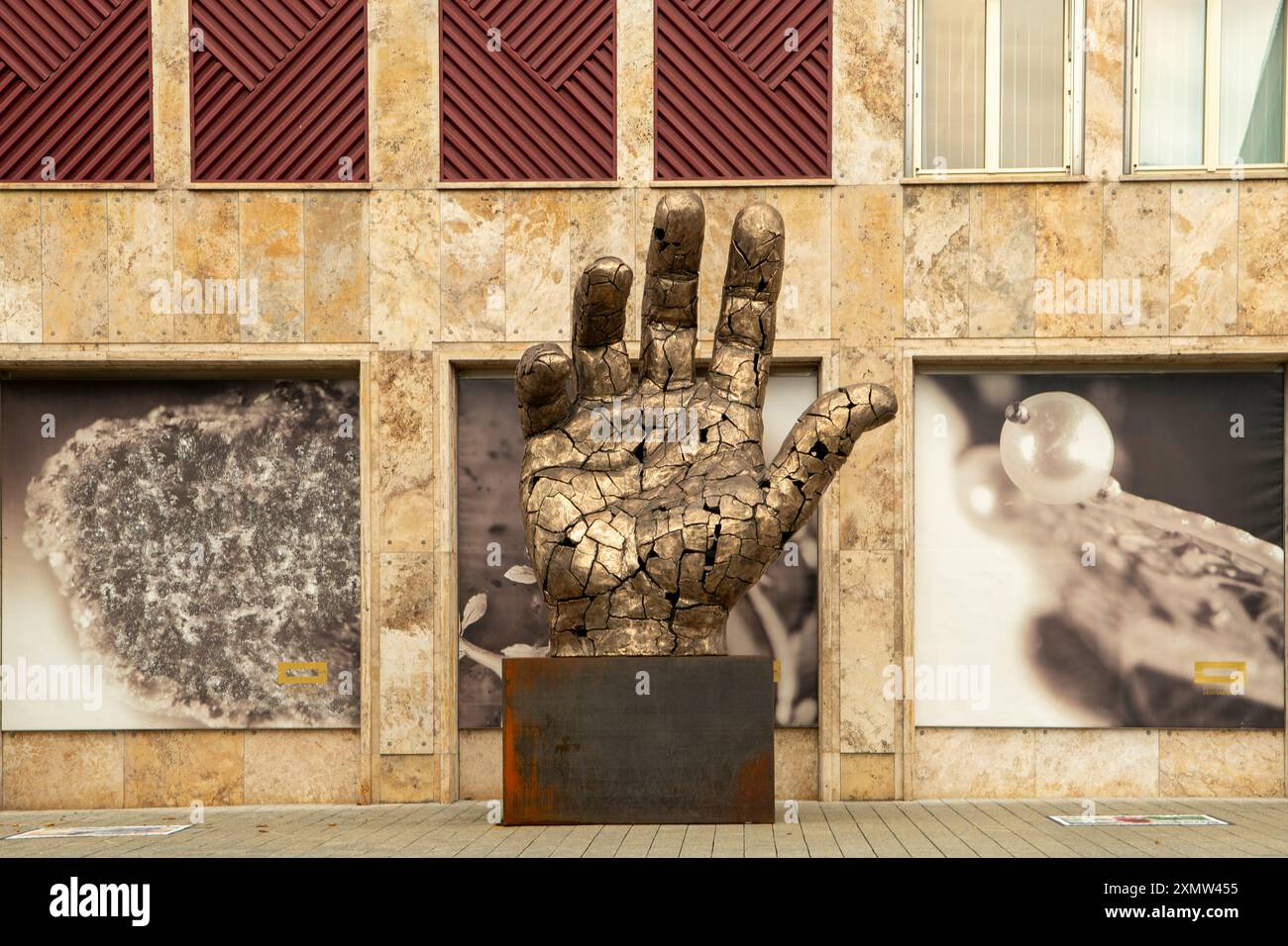 Hand Sculpture, Vaduz, Liechtenstein Stock Photo - Alamy